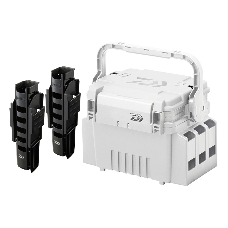 DAIWA タックルボックス TB3000HS シャインホワイト TBスライドロッドスタンド24 2本付 3点セット 釣り :tb3000hsr243set:ライフジャケット釣具アクアビーチ ...