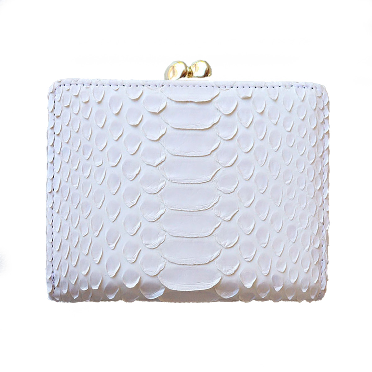 VIADOAN（ヴィアドアン） 二つ折り財布 がま口小銭入れ ドアン Bran python ブランパイソン 蛇革 ダイヤモンドパイソン 日本製 レディース 461 : かばんと財布の店 ...