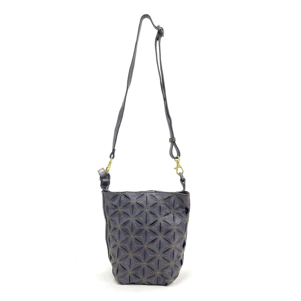 ショルダーバッグ 麻の葉文様 2way ミニスリング robita ロビタ 小さめ バッグ ハンドバッグ 斜め掛け 肩掛け マチあり 本革 牛革 レディース KH-012 : kh-012 ...