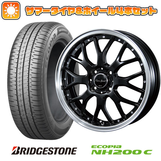 エコピア 165/55R15 夏タイヤ ホイール4本セット N-BOX タントカスタム ワゴンR BRIDGESTONE NH200 C ...