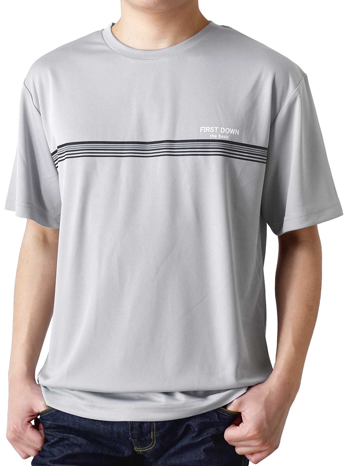 FIRST DOWN EXPLORATION GEAR 半袖 Tシャツ メンズ ドライ 吸汗速乾 FIRSTDOWN ファーストダウン メッシュ プリント 送料無料 通販Y : アローナ ...