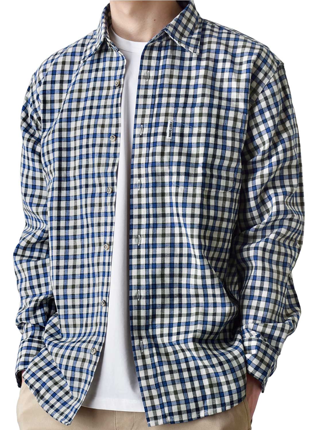FIRST DOWN EXPLORATION GEAR チェックシャツ 長袖 メンズ シャツ FIRSTDOWN thebasic 送料無料 通販YC : アローナ - 通販 - Yahoo ...