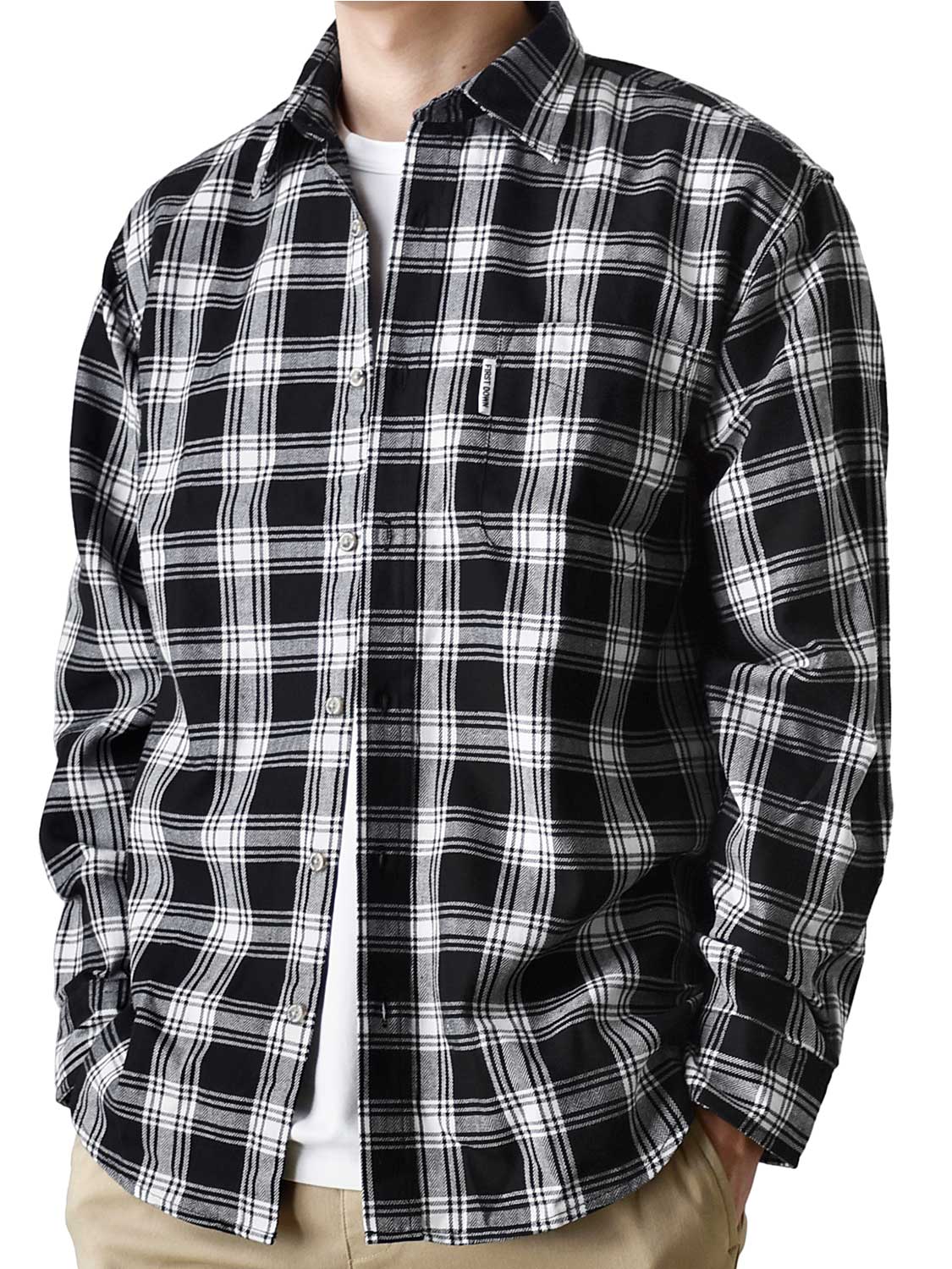 FIRST DOWN EXPLORATION GEAR チェックシャツ 長袖 メンズ シャツ FIRSTDOWN thebasic 送料無料 通販YC : アローナ - 通販 - Yahoo ...