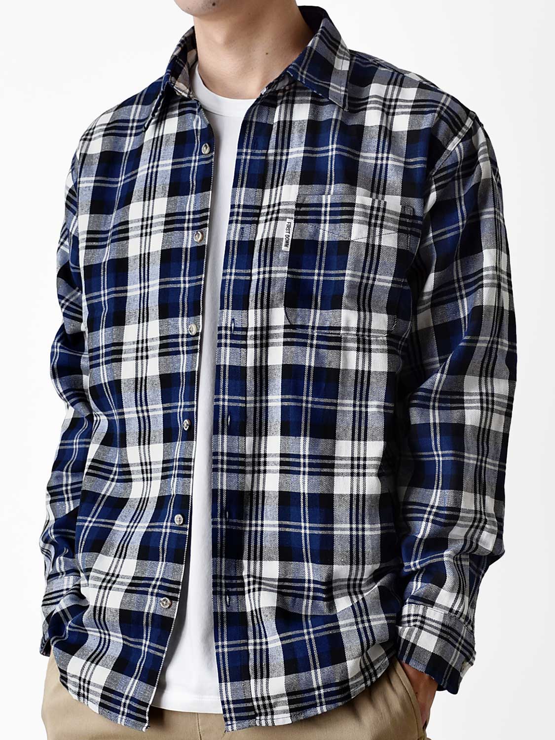 FIRST DOWN EXPLORATION GEAR チェックシャツ 長袖 メンズ シャツ FIRSTDOWN thebasic 送料無料 通販YC : アローナ - 通販 - Yahoo ...