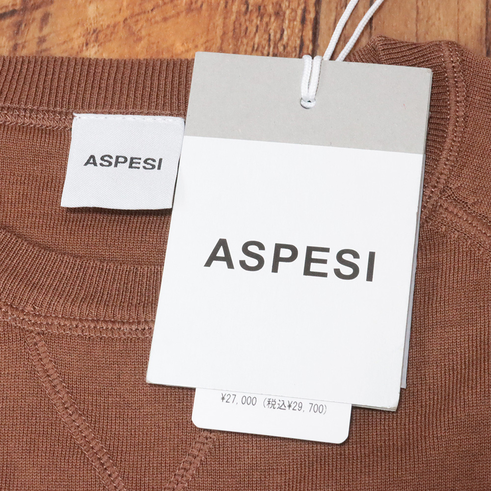 春夏 ASPESI 丸首サマーニット M039 なめらかハイゲージ 無地 アスペジ きれいめ セーター 上品 インポート メンズ 紳士 : アートフィッシュ - 通販 - Yahoo!ショッピング