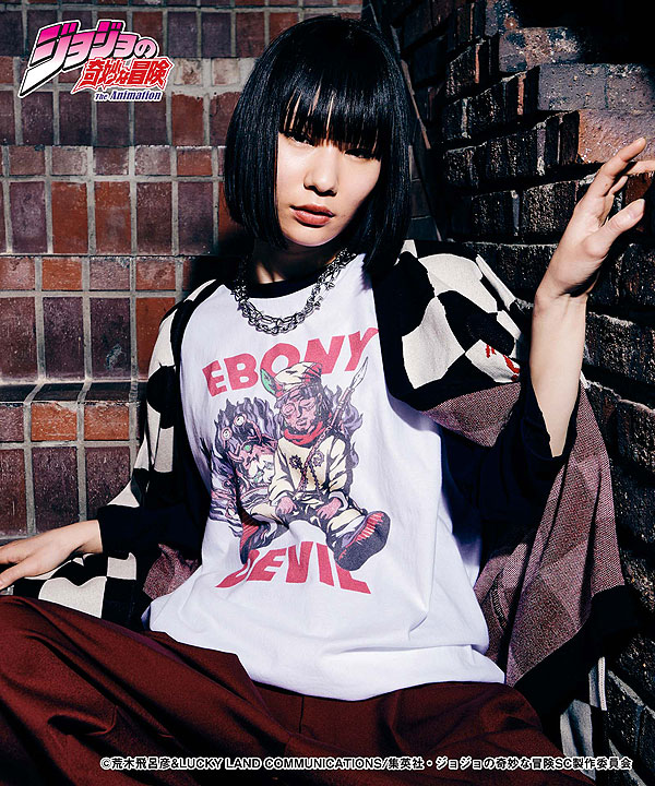 glamb（グラム） glamb×ジョジョの奇妙な冒険 3部 Tシャツ glamb Ebony