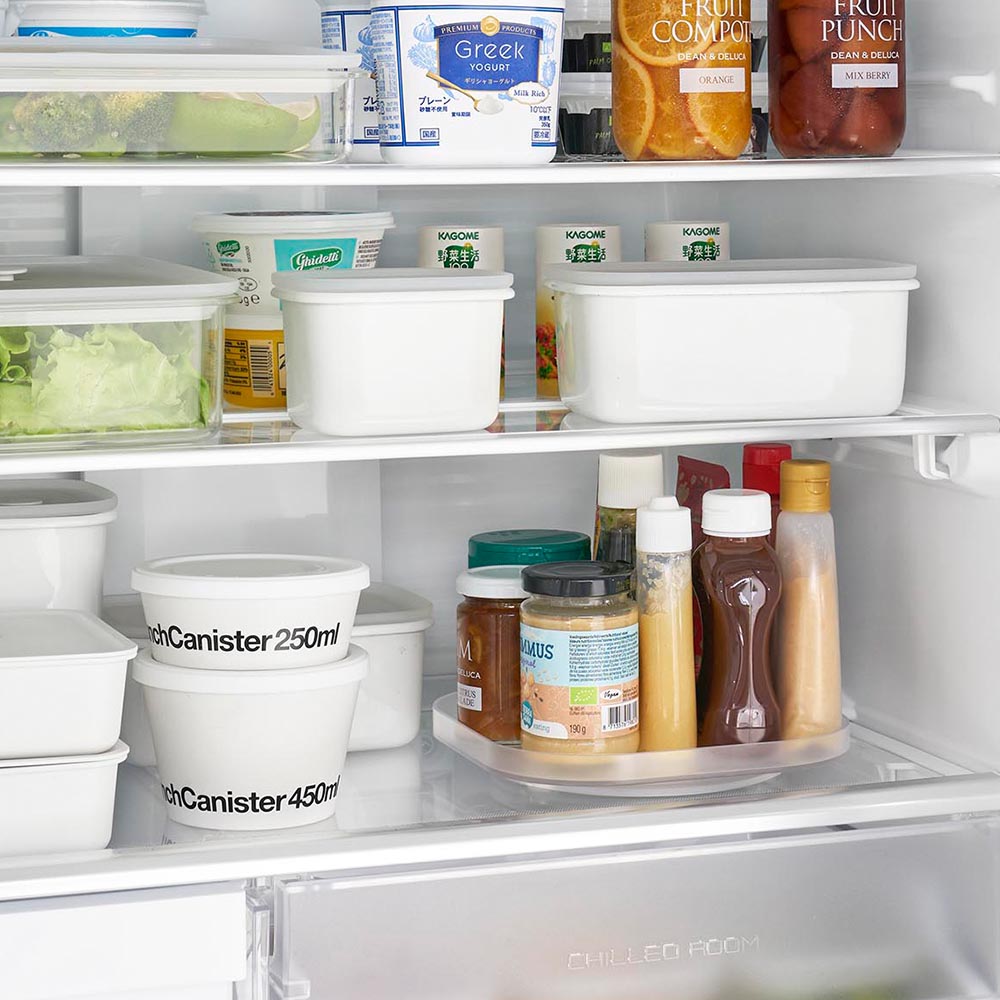 tower 山崎実業 タワー キッチン 冷蔵庫中回転式トレー スクエア 冷蔵庫 収納ケース 収納グッズ 収納ラック 収納 回転 取り出しやすい 1322 1323 : アシストワン - 通販 ...