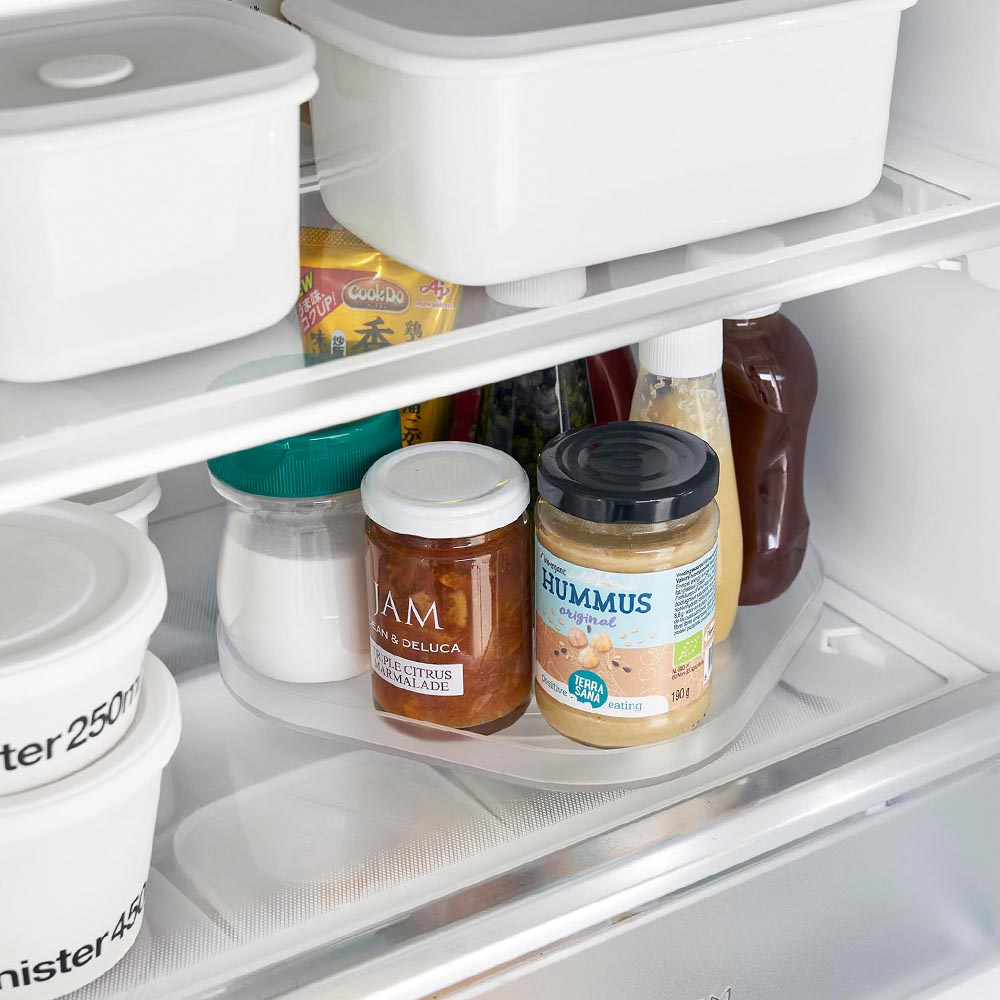 tower 山崎実業 タワー キッチン 冷蔵庫中回転式トレー スクエア 冷蔵庫 収納ケース 収納グッズ 収納ラック 収納 回転 取り出しやすい 1322 1323 : アシストワン - 通販 ...