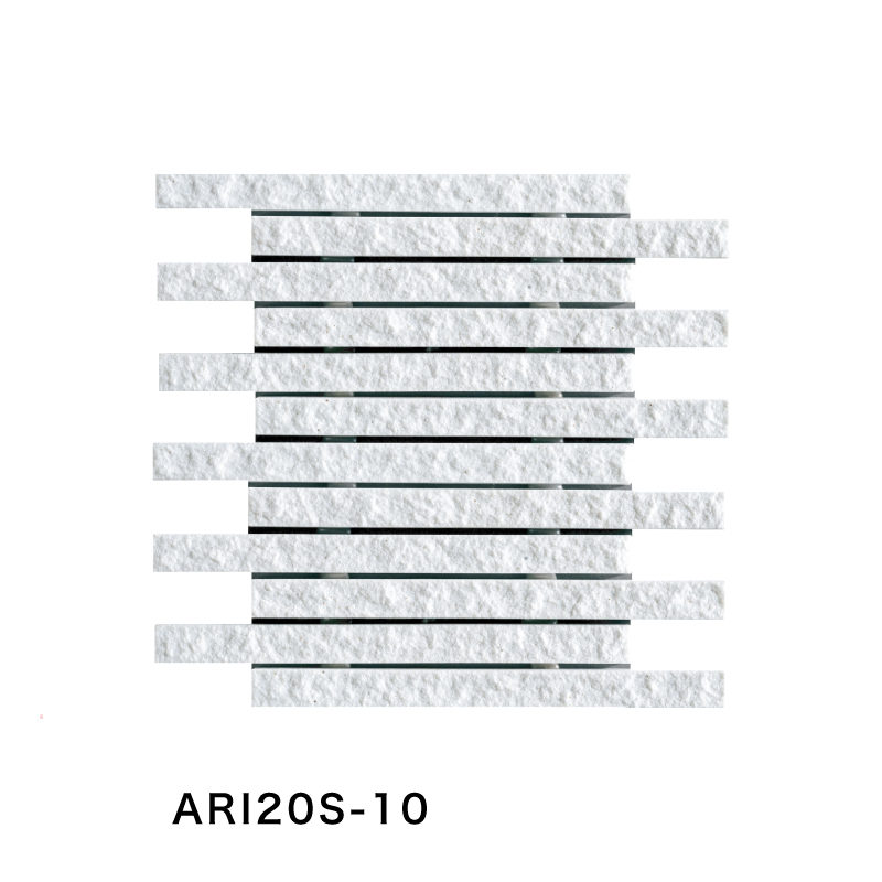 名古屋モザイク / アリアルボーダーII ARIAL BORDERII 250×20ボーダー割面 裏ネット貼り 12シート入 クラフトタイル(ケース) : ASTAS online shop ...