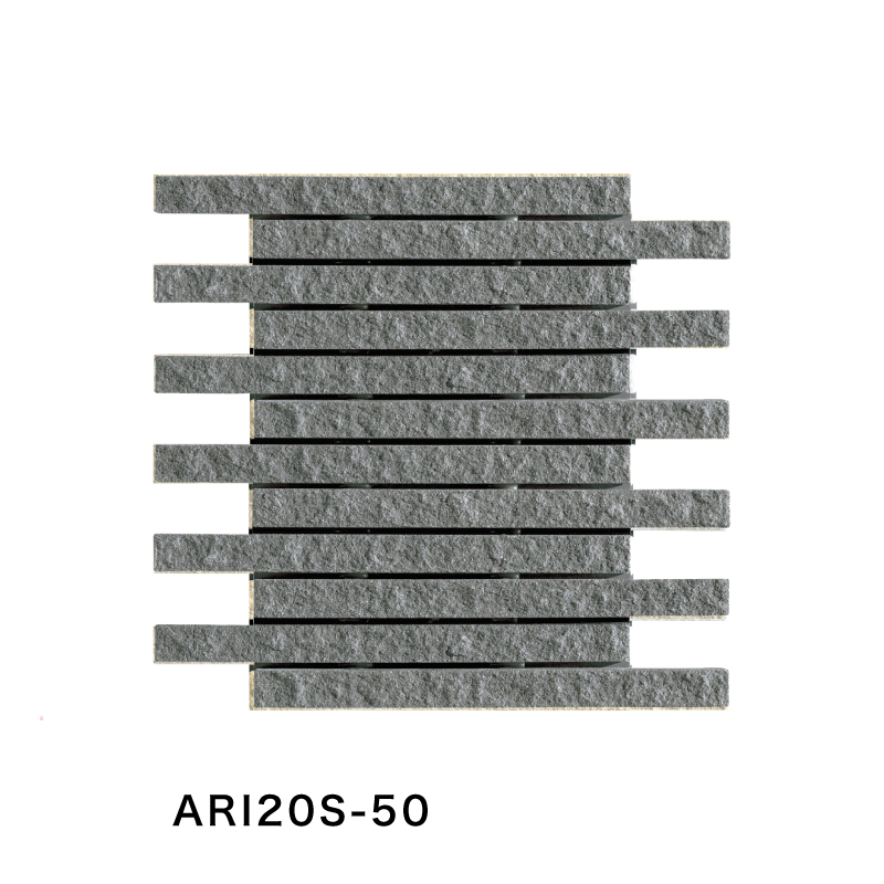 名古屋モザイク / アリアルボーダーII ARIAL BORDERII 250×20ボーダー割面 裏ネット貼り 12シート入 クラフトタイル(ケース) : ASTAS online shop ...