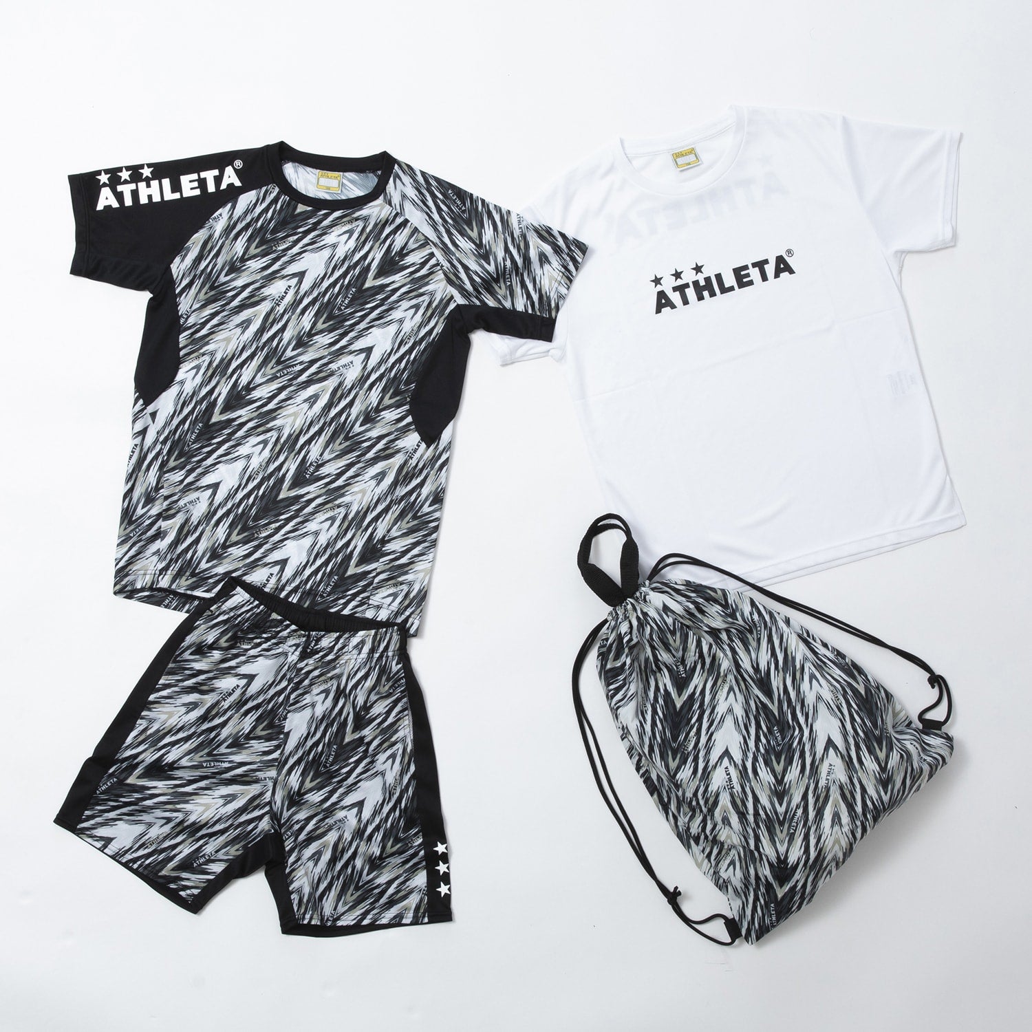 ATHLETA アスレタ ATHLETA【限定】2024年 ジュニア Summer Set (Jr. 合宿セット) 【原宿限定カラー】サッカー フットサル 上下セット 半袖 トップス 短パン ...