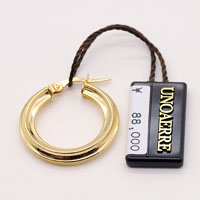 UNOAERRE ウノアエレ【UNOAERRE】K18イエローゴールド フープピアス 30032#2669 : ジュエリーAUGUST MOON - 通販 - Yahoo!ショッピング