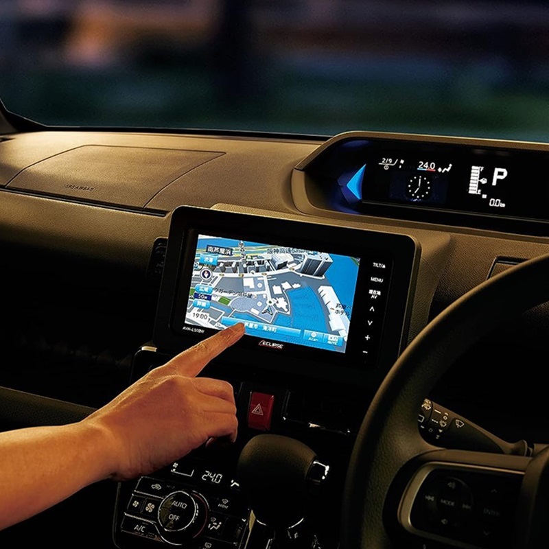 デンソーテン ECLIPSE カーナビゲーション 7型ワイド AVN-LS02W 32GB フルセグ+1セグ VICS WIDE CD DVD Bluetooth イクリプス DENSO ...