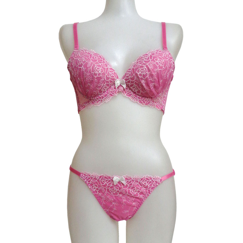 バラ刺しゅうブラジャー＆ショーツ（B65/B70/B75/C65/C70/C75/D65/D70/D75/E65/E70/E75/F65/F70/F75) :9131:アワーズ・クラブ ...