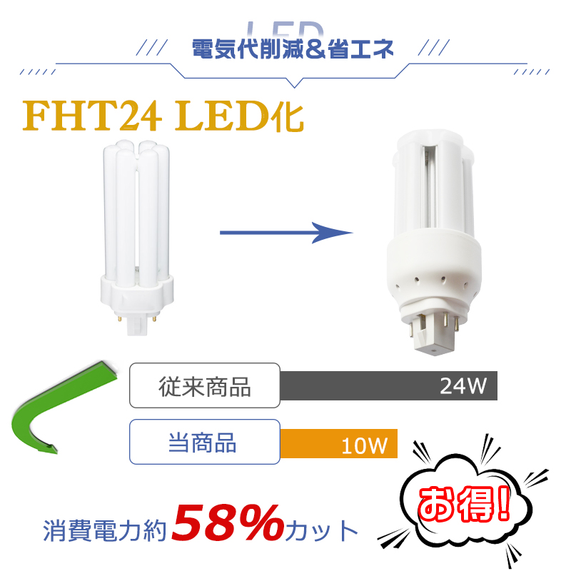 [10個入り]FHT24EX LED化 FHT24EX-L FHT24EX-W FHT24EX-N FHT24EX-D FHT24形 ...