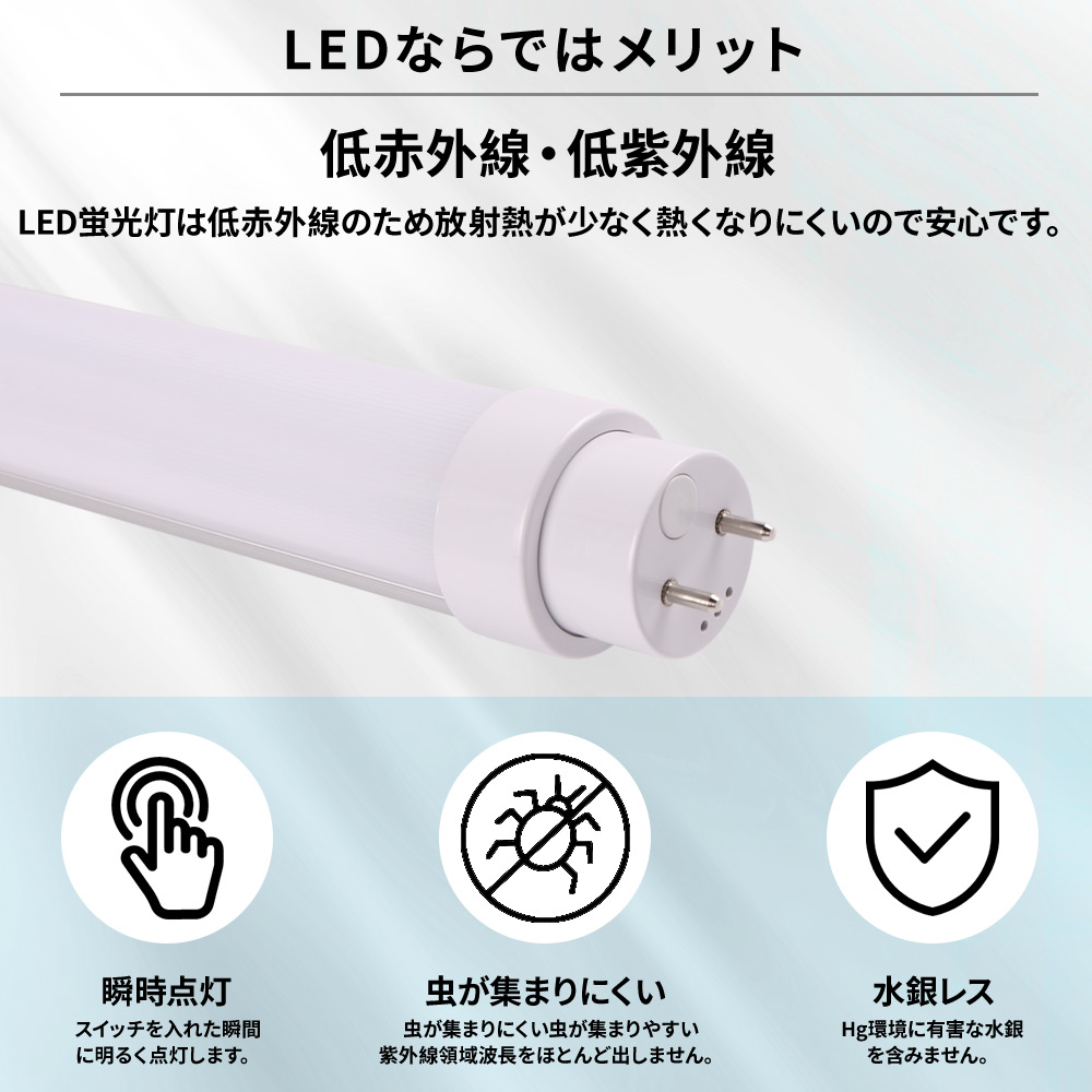 LED蛍光灯 fl40 fl40s fl40ss flr40 fhf32 40W形 20W消費電力 高輝度4000lm 直管LEDランプ ...