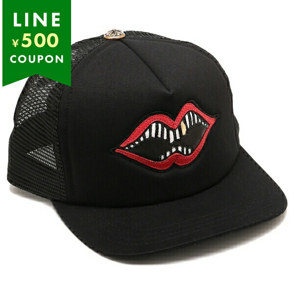 CHROME HEARTS クロムハーツ 帽子 ブラック レッド メンズ 106010 BKR : AXES(アクセス)Yahoo!店 ...