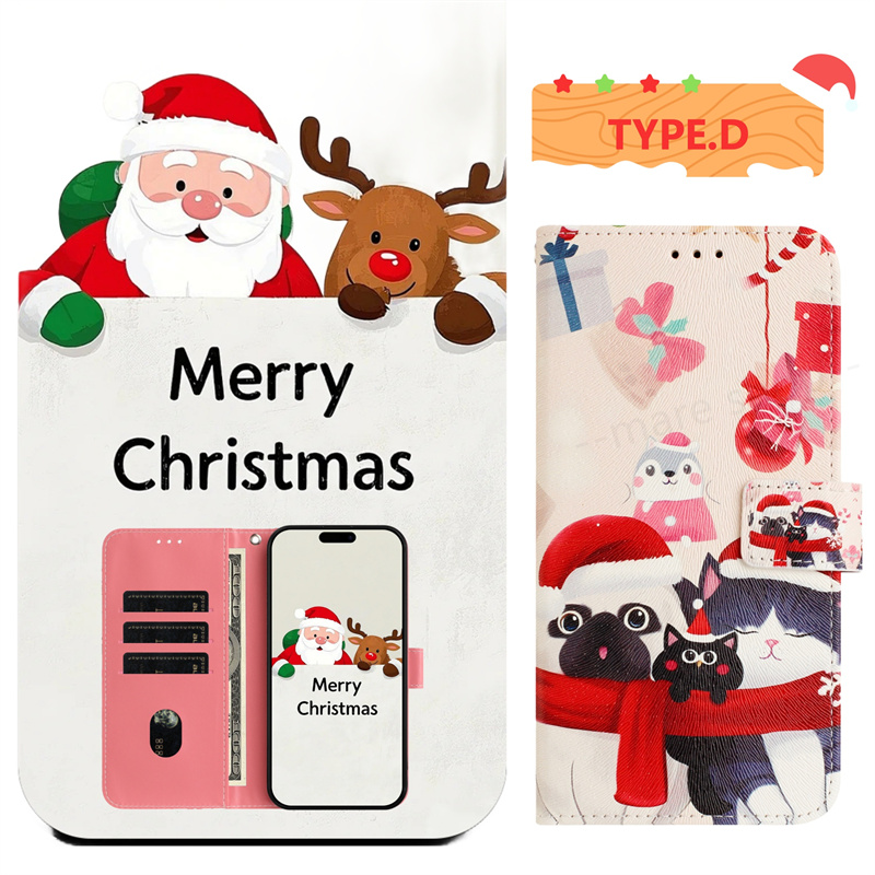 メリークリスマス AQUOS wish5 ケース R10 手帳型 Aquos R9 pro sense9 Wish 4 R9/SH-51E ...