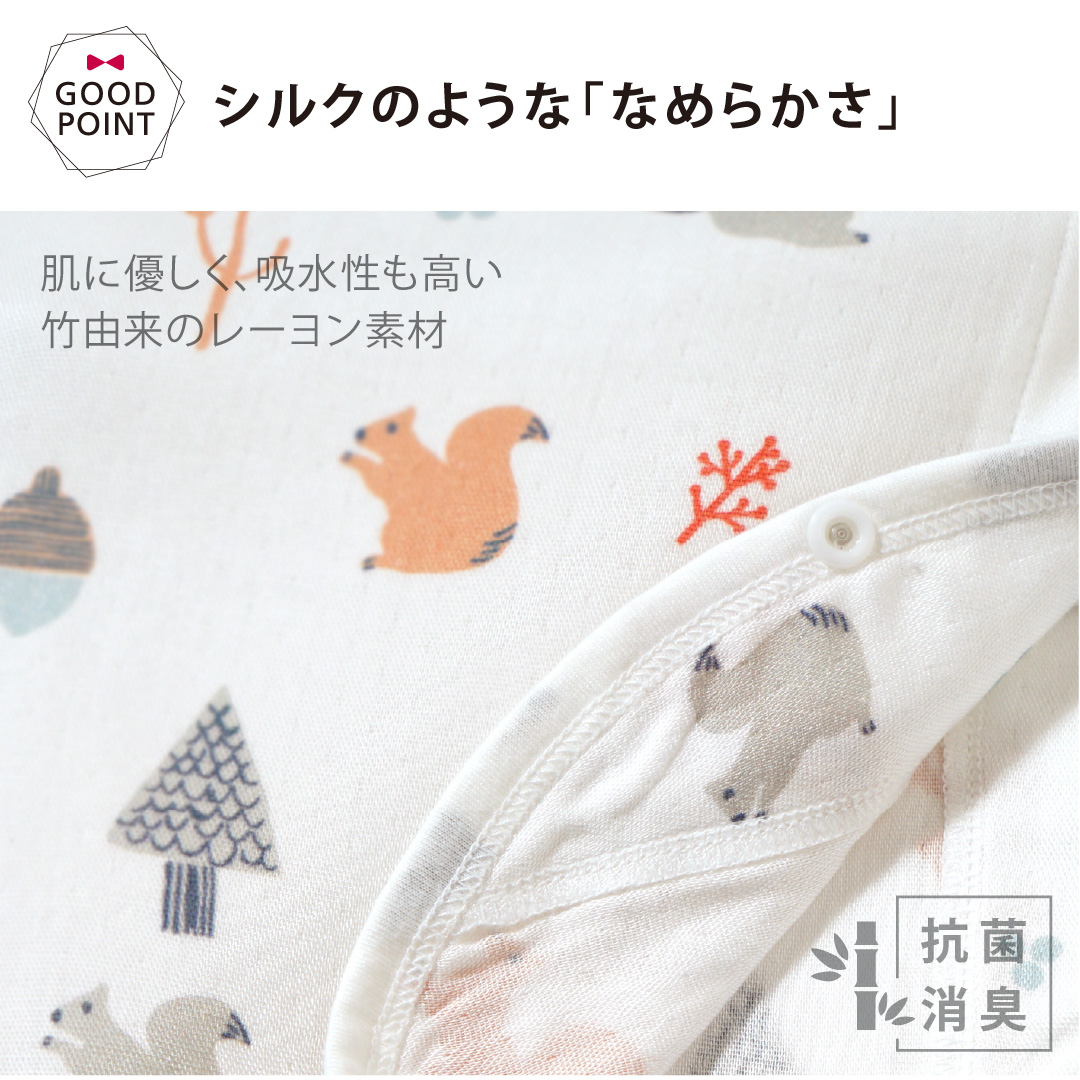 Hoppetta（ホッペッタ） bambooスリーパーベビーサイズ リス｜スリーピングベスト 出産祝い ギフト 寝冷え 赤ちゃん 春夏 袖なし 新生児 : ベビスマ - 通販 - Yahoo ...