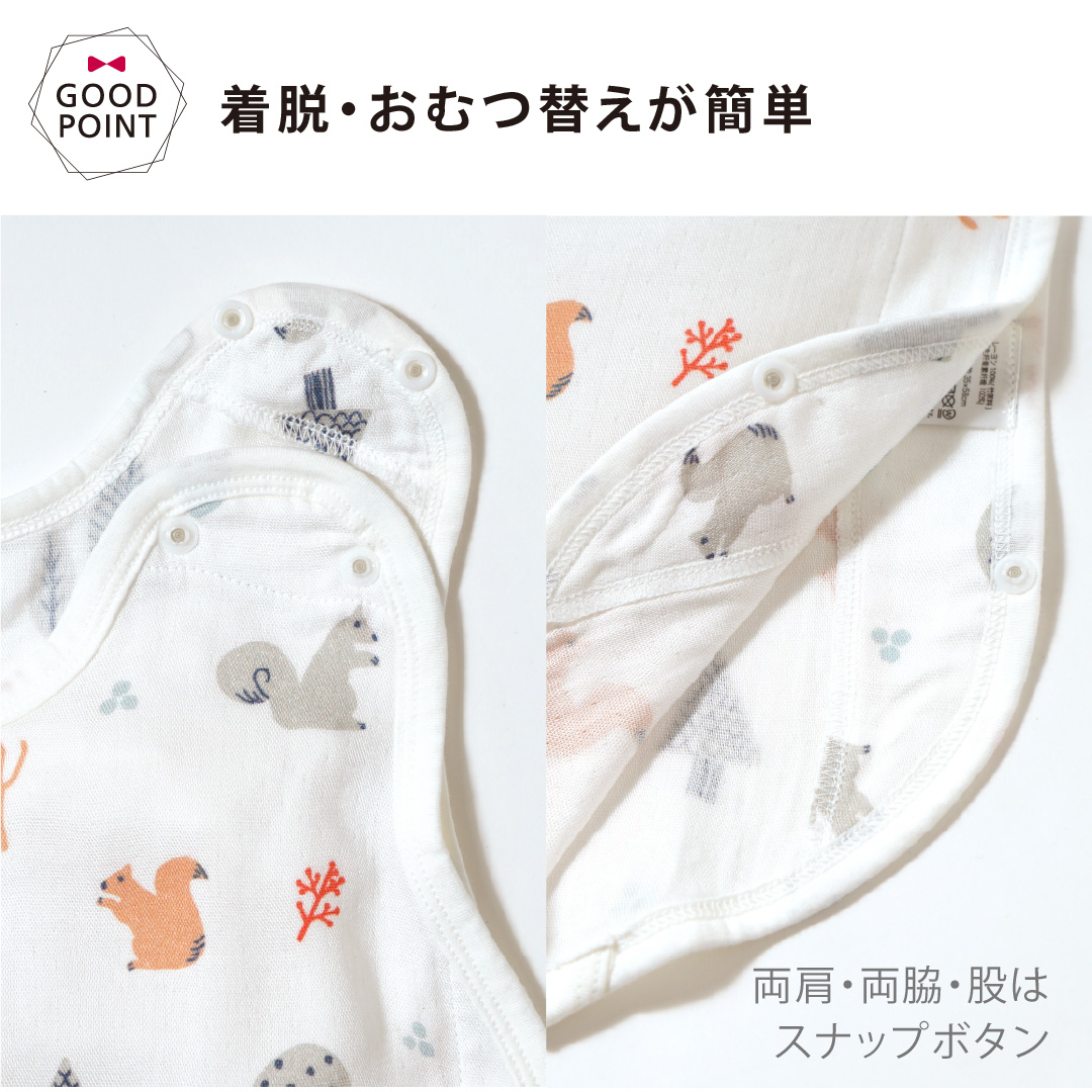 Hoppetta（ホッペッタ） bambooスリーパーベビーサイズ リス｜スリーピングベスト 出産祝い ギフト 寝冷え 赤ちゃん 春夏 袖なし 新生児 : ベビスマ - 通販 - Yahoo ...