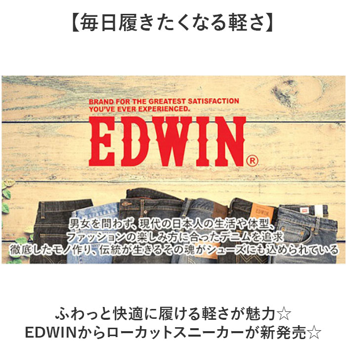 EDWIN スニーカー EDW7053 エドウィン 通販 メンズ ローカットスニーカー 軽量 ウォーキングシューズ 歩きやすい シューズ 靴 くつ クツ : BACKYARD FAMILY ...