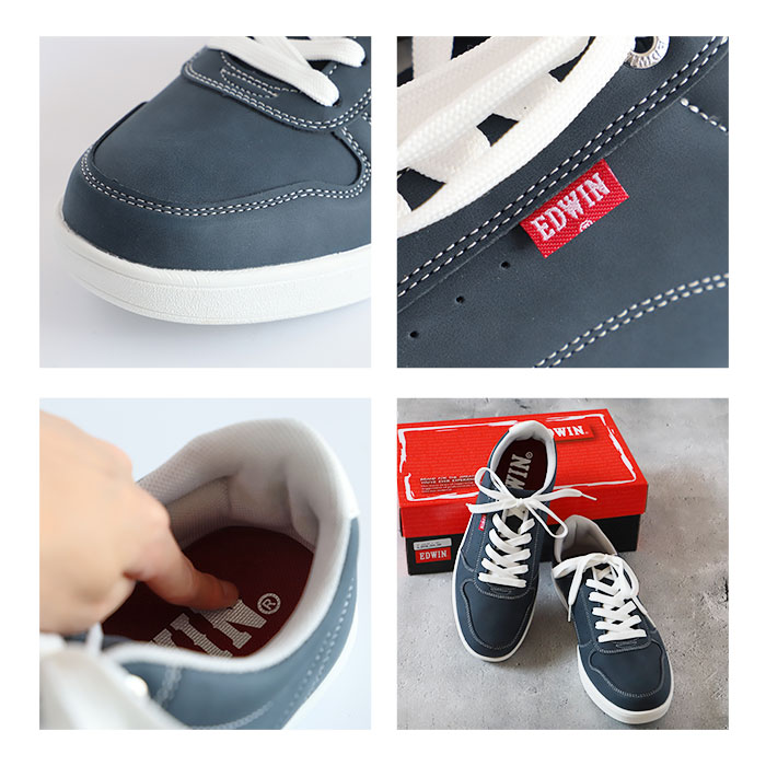 EDWIN スニーカー EDW7055 エドウィン 通販 メンズ ローカットスニーカー 軽量 ウォーキングシューズ 歩きやすい シューズ 靴 くつ クツ : BACKYARD FAMILY ...
