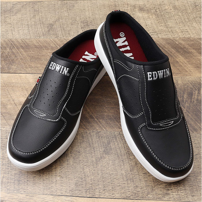 EDWIN スリッポン EDW7060 エドウィン 通販 メンズ スニーカー スリップインシューズ ローカットスニーカー 軽量 スリップインスニーカー 歩きやすい : BACKYARD ...