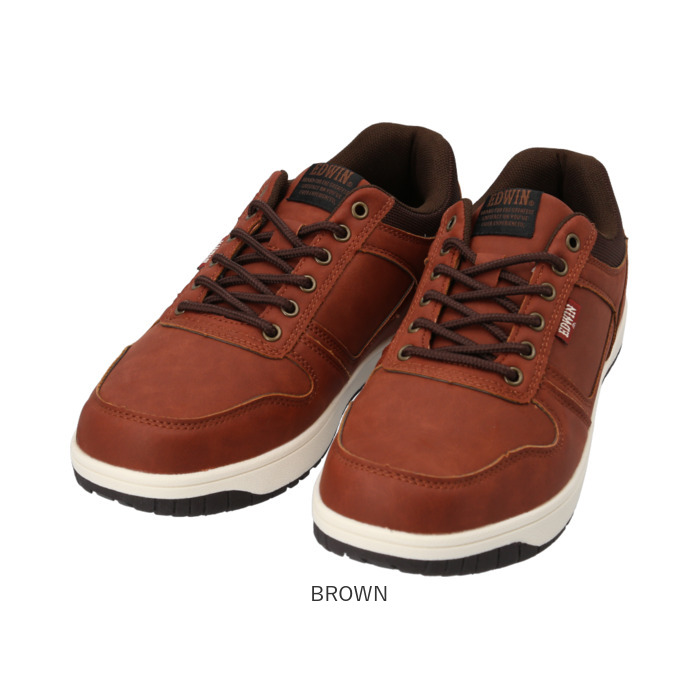 EDWIN 防水 スニーカー EDW7975 通販 エドウィン 靴 メンズ ローカットスニーカー 防水スニーカー 通学靴 防滑シューズ 4cm防水 シンプル 高校生 中学生 ...