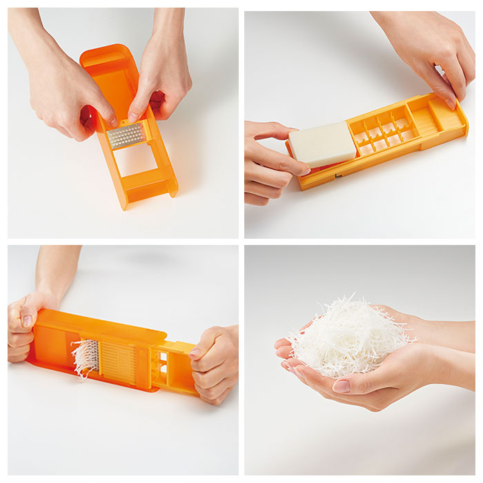 COGIT 通販COGIT コジット お餅 スライサー 薄切り 切餅 削る 割る 切り餅 リメイク 小粒 餅 アコーディオン式 もち アレンジ クッキング 1台3役 キッチン 便利 ...