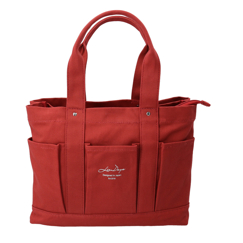 LIZDAYS リズデイズ トートバッグ lz-7033 通販 キャンバス 無地 大きめ 斜めがけ 大容量 A4 通勤 通学 布 コットン 仕切り 仕分け 底板 ICカード入れ :lz7033 ...