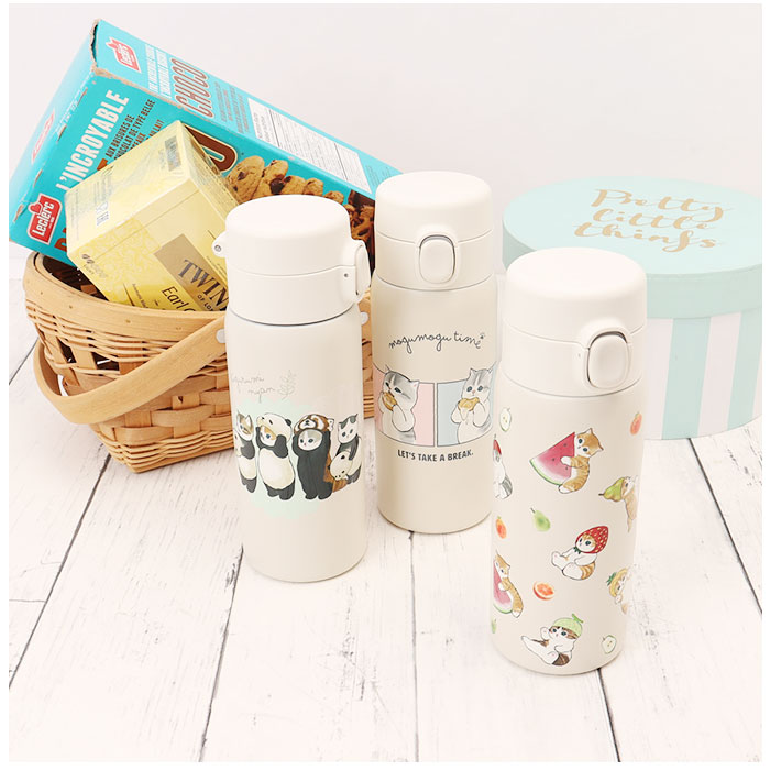 モフサンド 水筒 350ml mofusando モフサンド水筒 もふさんど ステンレスボトル ワンタッチ マグボトル 保温 保冷 ぢゅの グッズ :mfbottle350:BACKYARD ...