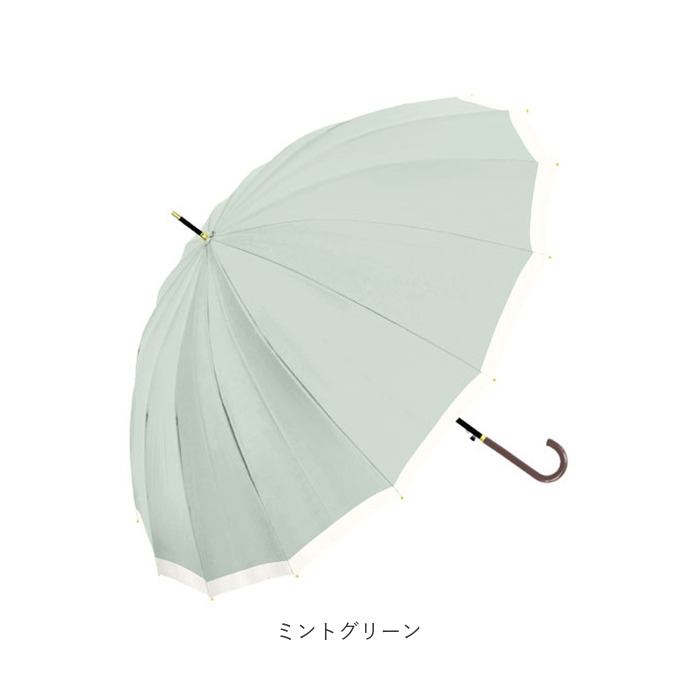 NaturalBasic Natural Basic ナチュラルベーシック 傘 通販 55cm レディース 長傘 雨傘 ジャンプ傘 かさ カサ おしゃれ グラスファイバー骨 丈夫 かわいい ...