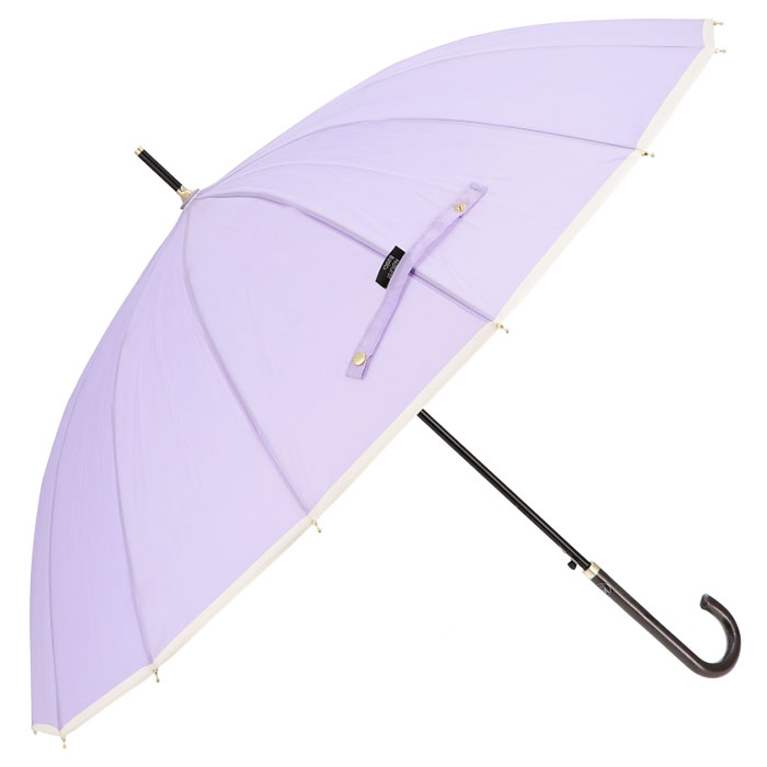 Natural Basic ナチュラルベーシック 傘 通販 55cm レディース 長傘 雨傘 ジャンプ傘 かさ カサ おしゃれ グラスファイバー骨 丈夫 かわいい 大人 16本骨 ...