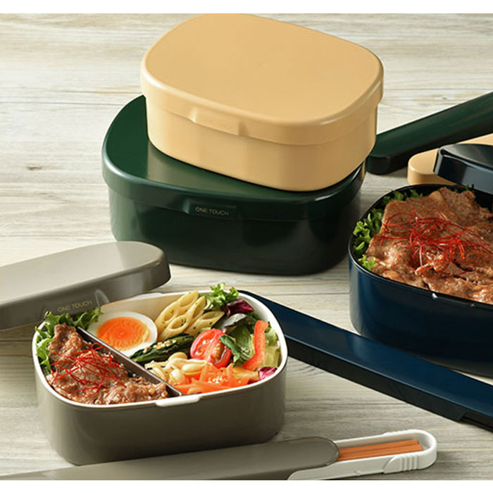 HAKOYA 弁当箱 hakoya 通販hakoya 女子 ハコヤ ランチボックス 600ml お弁当箱 1段 レディース さっと洗えるお弁当箱 ワンタッチランチM 食洗機対応 レンジ対応 ...