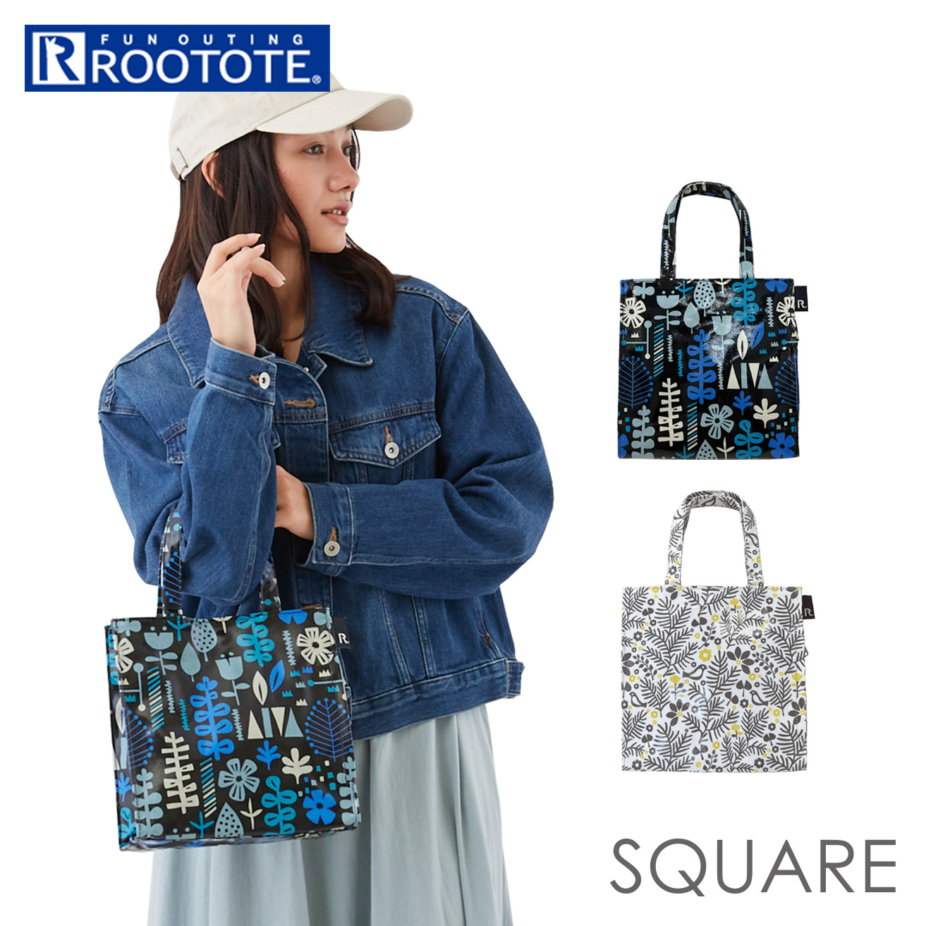 ROOTOTE ルートート トートバッグ 3070 通販 EU.スクエア.クレール-A ミニトート サブバッグ ミニバッグ トートバック サブバック 軽量 ラミネート加工 : BACKYARD ...