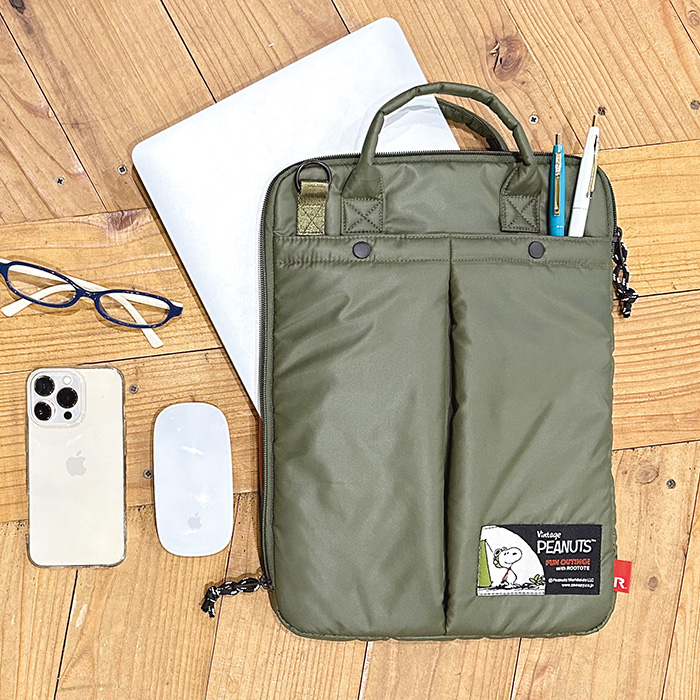 ROOTOTE ルートート スヌーピー 8338 通販 PCケース おしゃれ 13インチ PCバッグ パソコンケース パソコンバッグ かわいい トートバッグ ビジネス A4 通勤 ...