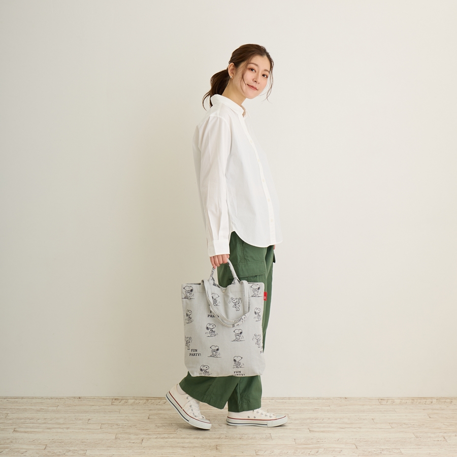 ROOTOTE ルートート スヌーピー 8587 通販 トートバッグ トートバック レディース 大きめ A4 通勤 通学 肩掛け 綿 コットン 軽量 軽い おしゃれ シンプル ...