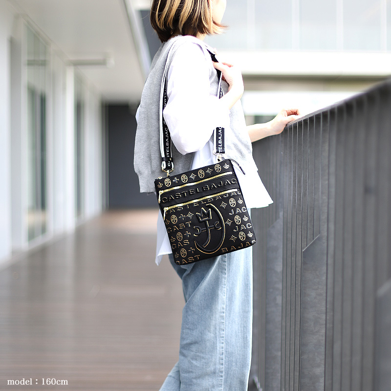 CASTELBAJAC カステルバジャック シテ ショルダーバッグ 斜め掛けバッグ A5 ラメ 2WAY ブランド 縦型 089151 メンズ レディース : BAG SHOP ARR ...