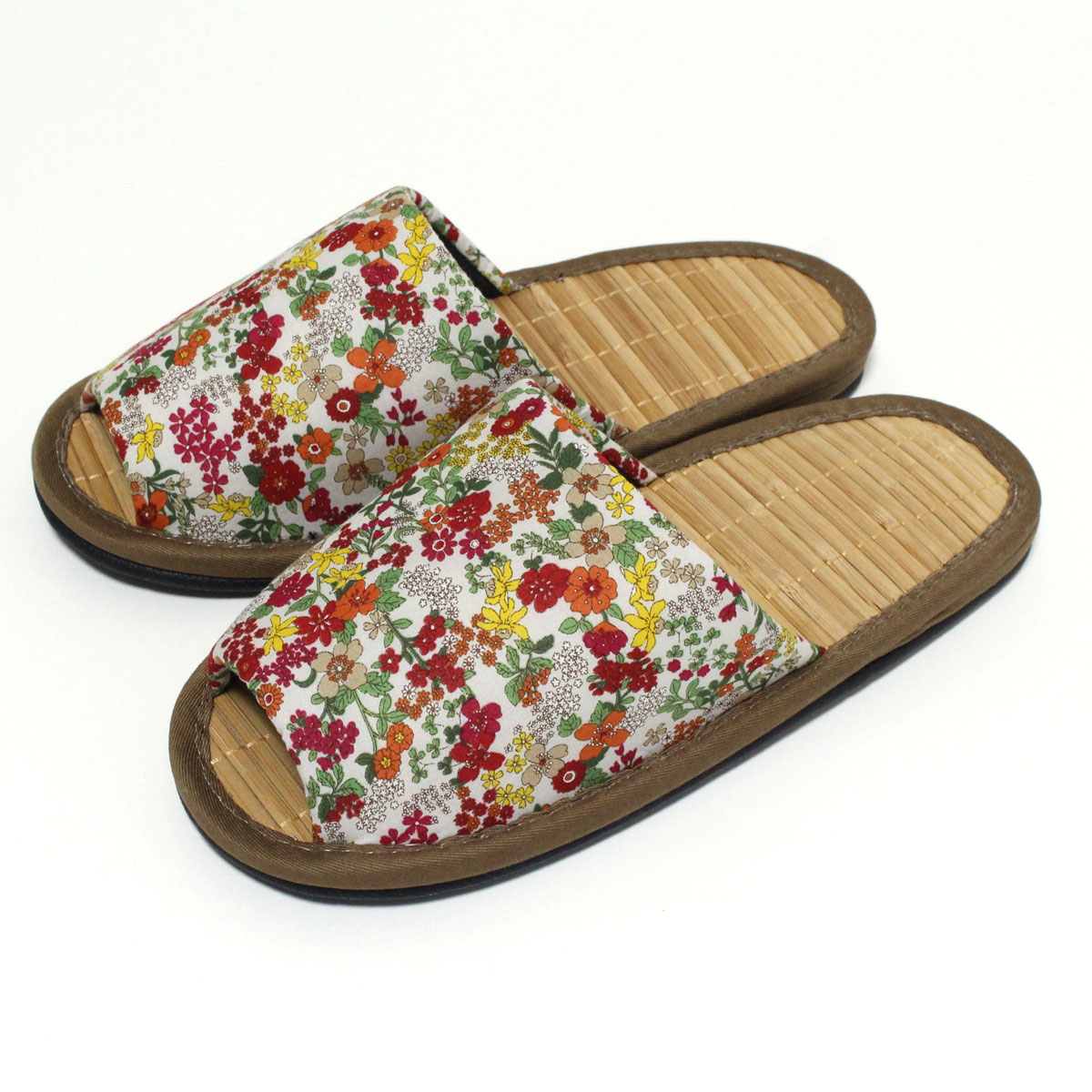 スリッパ レトロフラワー 中竹 前開き 可愛い 花 :cra011:カジュアル雑貨ビューピィ - 通販 - Yahoo!ショッピング