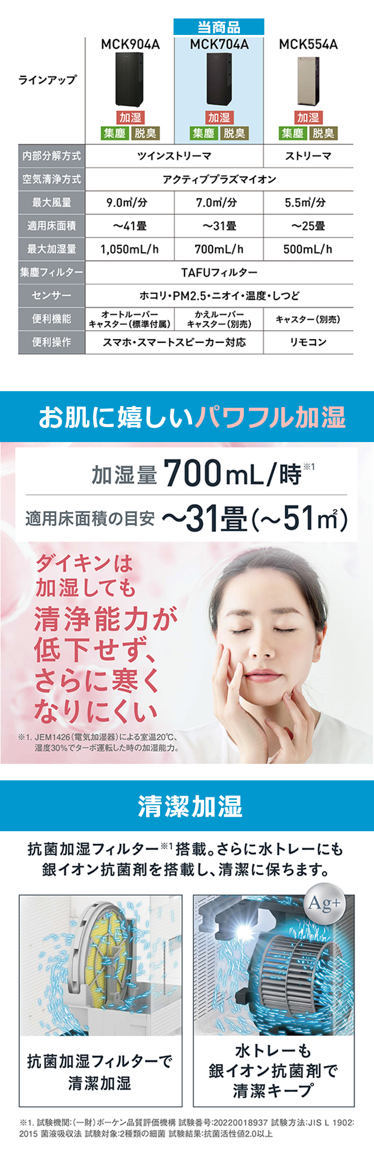 ダイキン 空気清浄機 加湿 MCK704A 2024年モデル 加湿空気清浄機 ダイキン 空気清浄機 加湿 MCK704A 2024年モデル 加湿空気清浄機