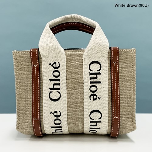 Chloe（クロエ） 人気 トートバッグ リボン キャンパス “woody