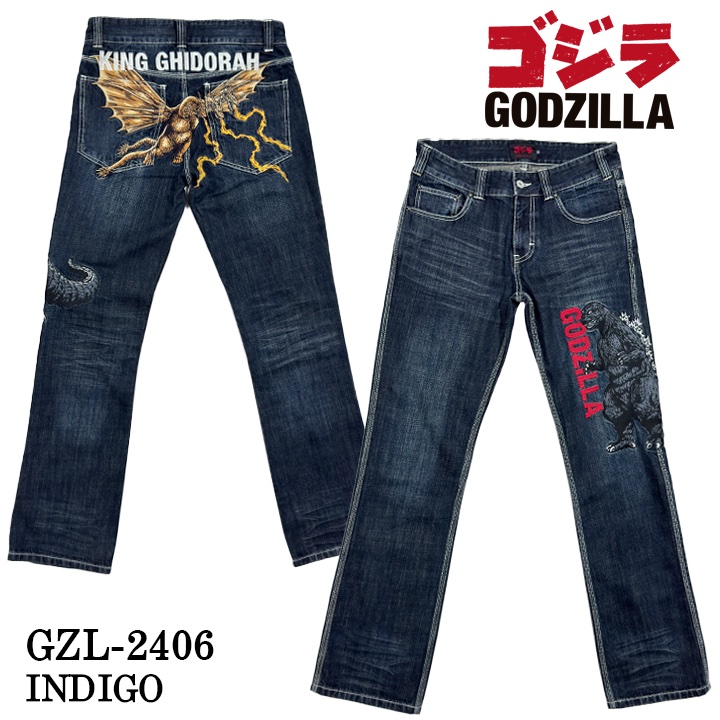 GODZILLA ゴジラ 刺繍 デニムパンツ gzl-2406 : gzl-2406 : BICKS Market - 通販 - Yahoo!ショッピング