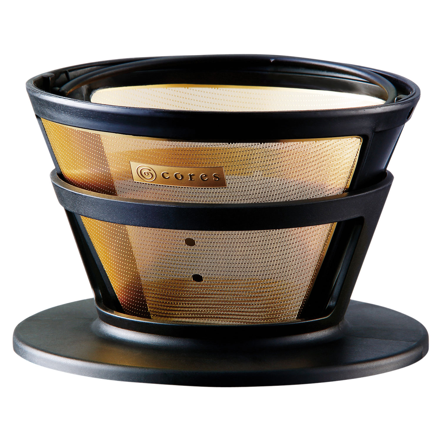 コレス cores コーヒードリッパー ゴールド フィルター ペーパーレス フィルター不要 ステンレス 純金メッキ GOLD FILTER ...