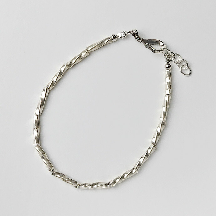 Binich カレンシルバーブレスレット メンズ ツイスト パイプビーズ シルバー950 細め シンプル 民族風 エスニック : シルバーアクセサリーBinich - 通販 - Yahoo ...