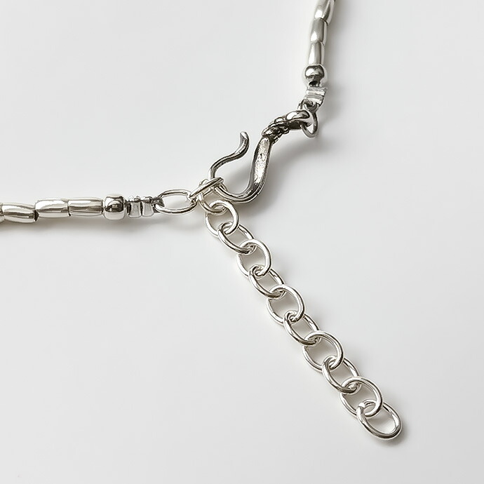 カレンシルバーネックレス メンズ パイプビーズ 一連 シルバーチェーン 950 細め シンプル ネイティブ エスニック : シルバーアクセサリーBinich - 通販 - Yahoo!ショッピング