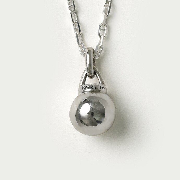 Binich（ビニッチ） シルバーボール 球体 アンカーチェーンネックレス シンプル 小さめ メンズ レディース シルバー925 Binich限定 : シルバーアクセサリーBinich ...
