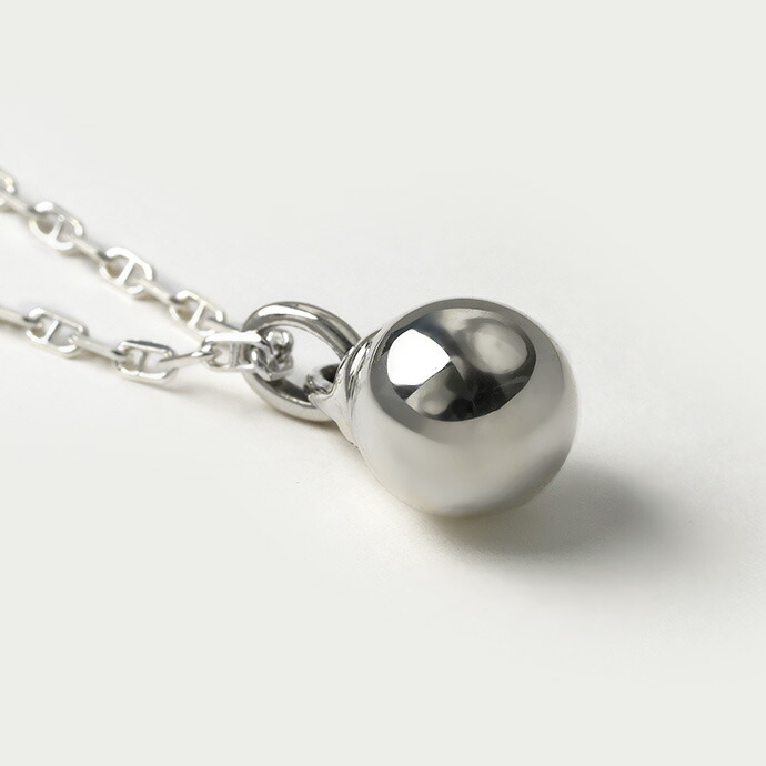 Binich（ビニッチ） シルバーボール 球体 アンカーチェーンネックレス シンプル 小さめ メンズ レディース シルバー925 Binich限定 : シルバーアクセサリーBinich ...