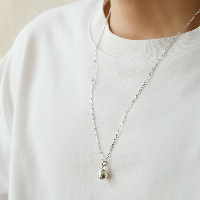Binich（ビニッチ） シルバーボール 球体 アンカーチェーンネックレス シンプル 小さめ メンズ レディース シルバー925 Binich限定 : シルバーアクセサリーBinich ...