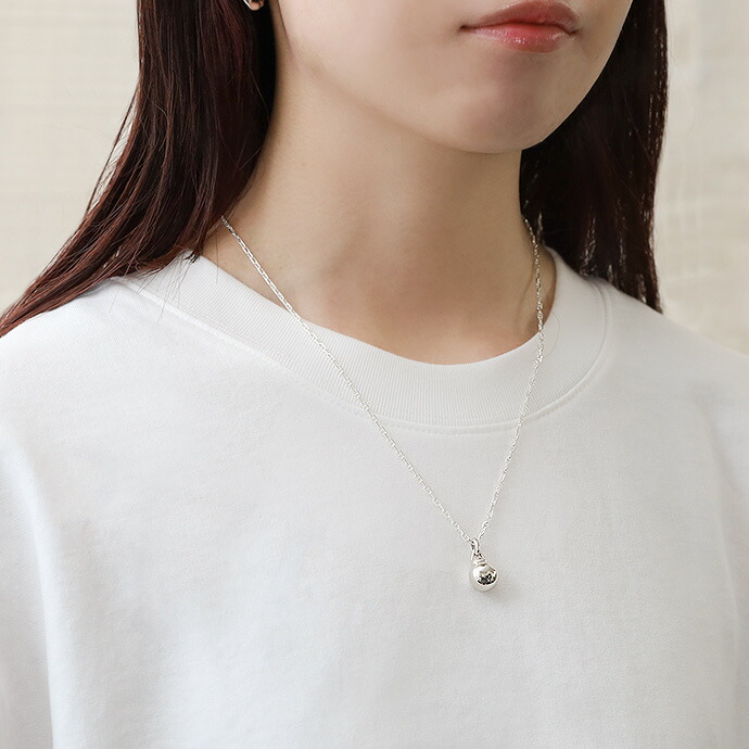 Binich（ビニッチ） シルバーボール 球体 アンカーチェーンネックレス シンプル 小さめ メンズ レディース シルバー925 Binich限定 : シルバーアクセサリーBinich ...