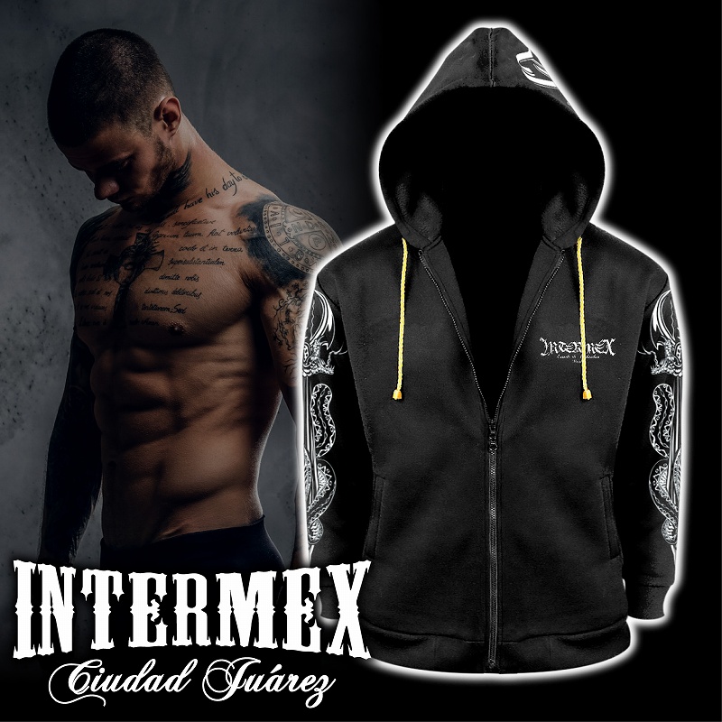 パーカー メンズ ファッション オラオラ系 INTERMEX ITM-095 コブラ 蛇